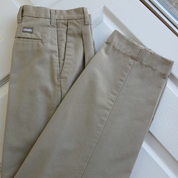 Cintas | Pants | Cintas Comfort Work Pant 32w 3l Tan Pleated Front ...